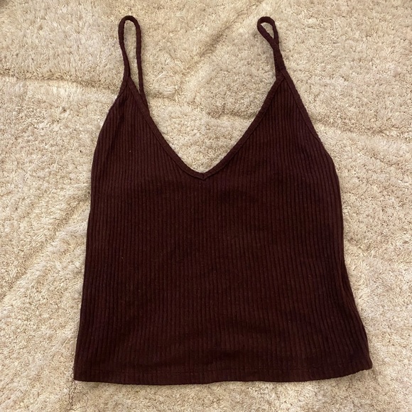 Brandy Melville | Tops | Burgundy Brandy Melville Tank Top | Poshmark